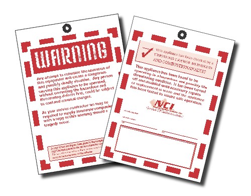 Warning tag | Home Comfort & Safety